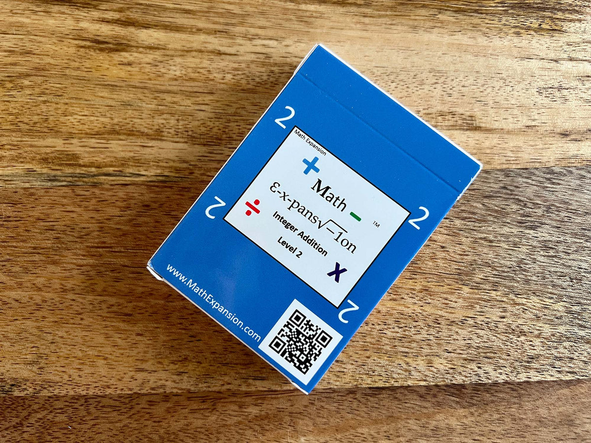 Integer Addition Level 2 Card Deck – Math Expansion